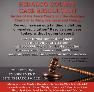 Hidalgo County Case Resolution, Perdue Brandon Fielder Collins & Mott, LLP