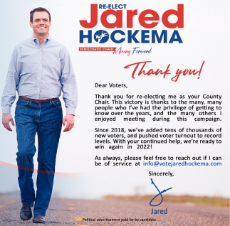 Thank You!, Jared Hockema
