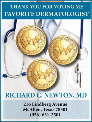 Thank You For Voting Me Favorite Dermatologist, Richard C. Newton, MD ...